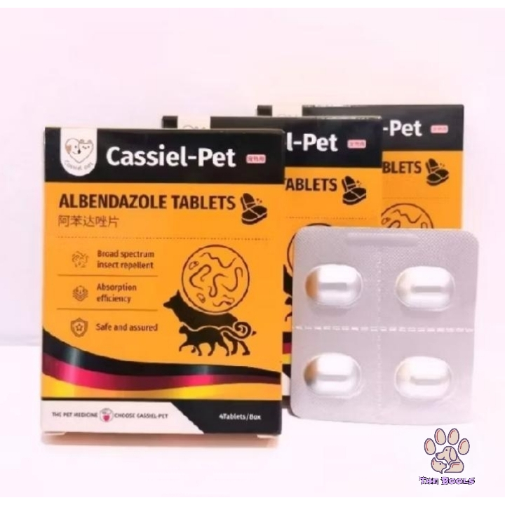 Jual (The Bool's) Cassiel Pet Obat Cacing Tablet Untuk Anjing Kucing ...