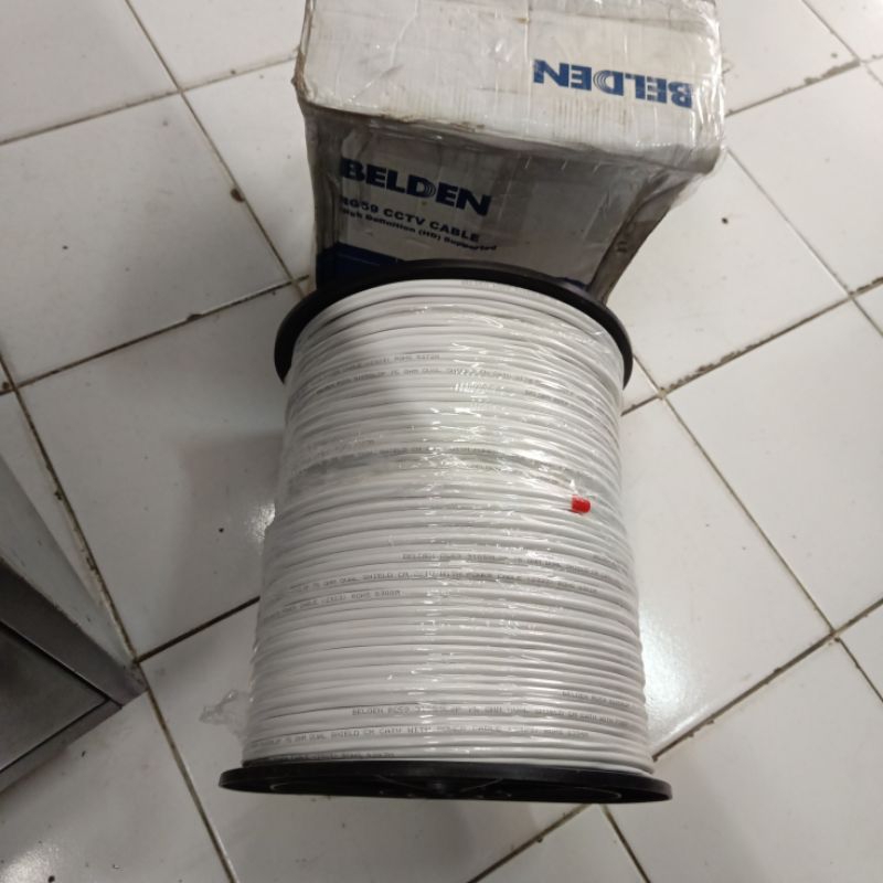 Jual kabel cctv RG59 9105 SL2P 009(WHT) warna putih 305 meter tipe 75 ...