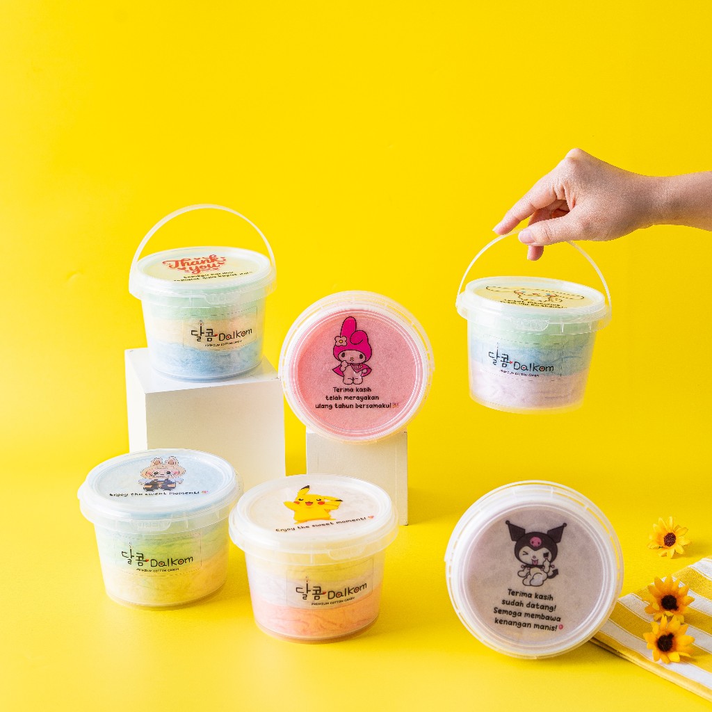 Jual Dalkom mini Bucket 500ml / Cotton Candy / Gulali / Arum Manis | Shopee Indonesia