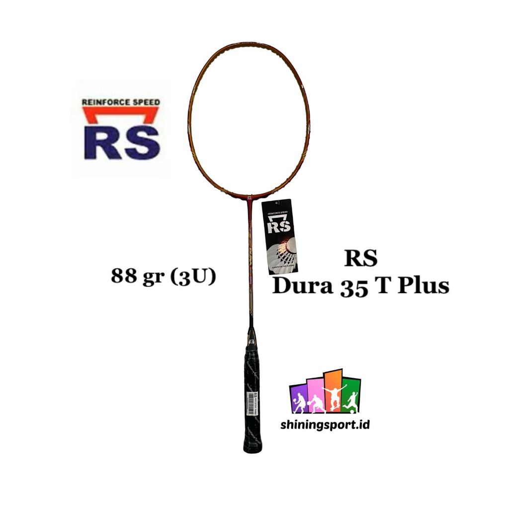 Jual Raket Badminton RS Dura 35 T Plus (+ FREE TAS SERUT) | Shopee Indonesia