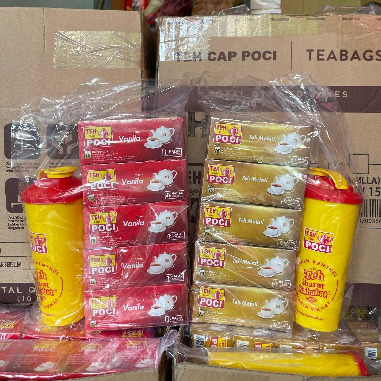 Jual TEH POCI VANILLA & MELATI FREE TUMBLER ISI 5 BOX (perbox isi 15 ...