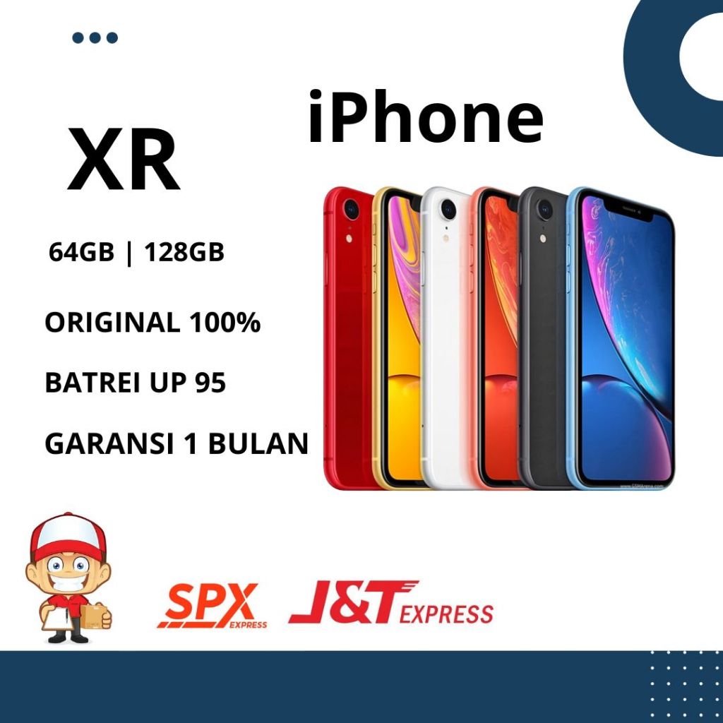 Jual IPHONE APPLE XR EXINTER BERGARANSI INTERNASIONAL DIJAMIN MULUS ORIGINAL BH 95% UP 64GB ...