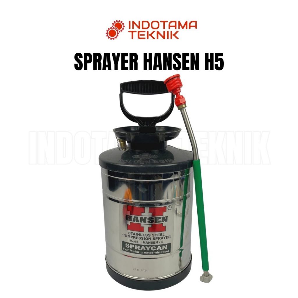 Jual HANSEN H5 Alat Semprot Hama Sprayer Tangki 5L Stainless Steel ...