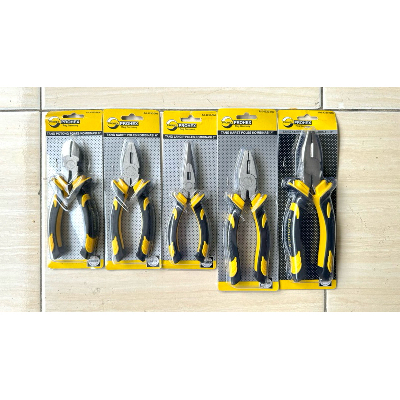 Jual PROMO Tang kombinasi prohex 6"-7"-8" inch | Tang potong prohex & lancip 6" prohex | Shopee ...