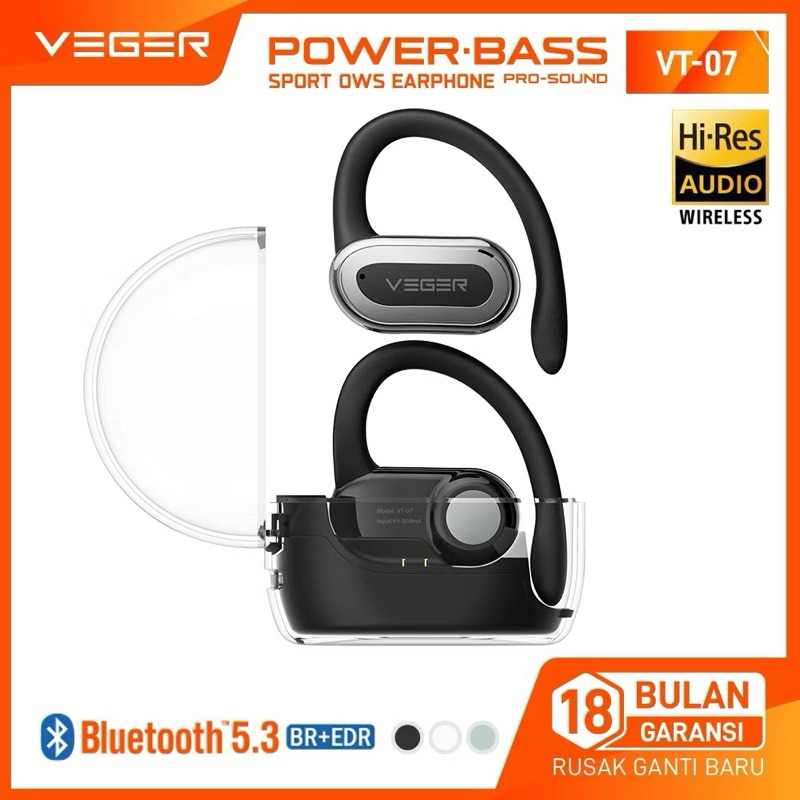 Jual VEGER VT-07 TWS / Wireless earphone bluetooth 5.3 VEGER VT-07 TWS ...