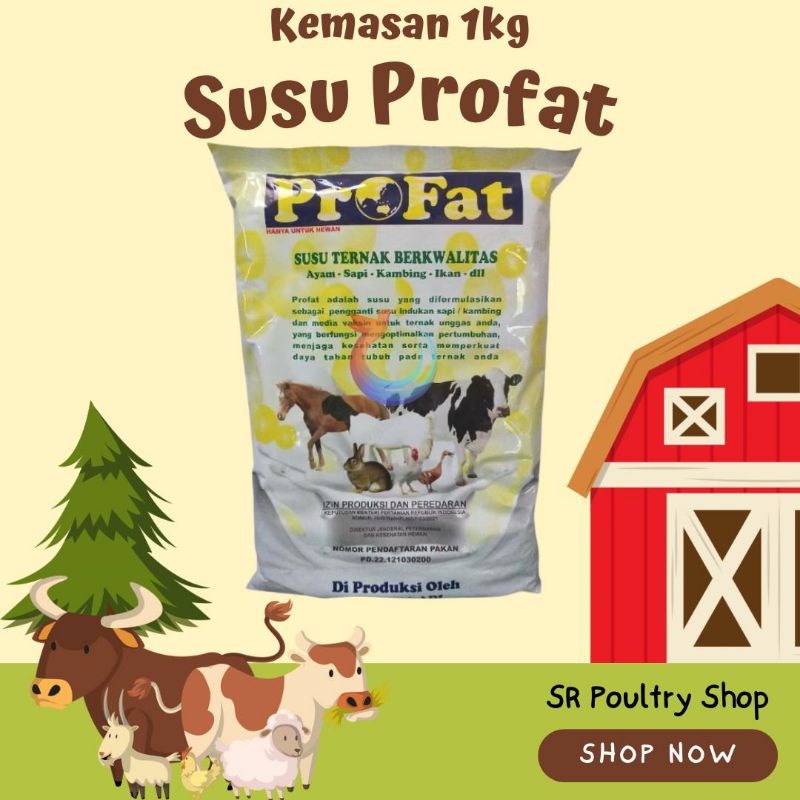 Jual PROFAT SUSU TERNAK Berkwalitas 1Kg Pengganti Susu Indukan Ternak ...