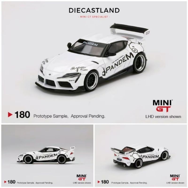 Jual Mini GT #180 Pandem Toyota GR Supra White MGT00180 MiniGT Supra ...