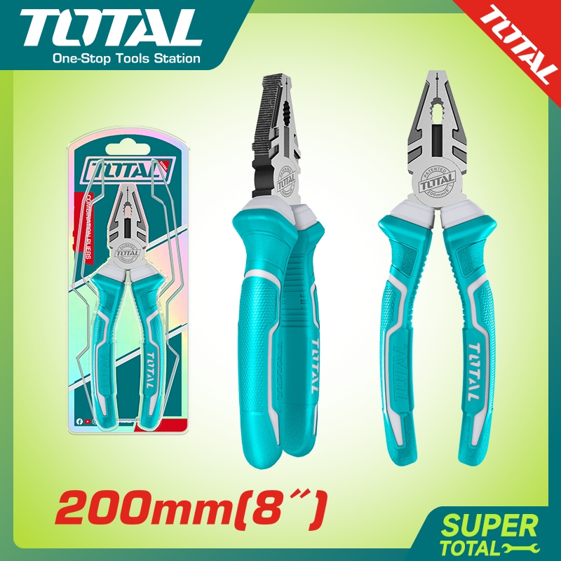 Jual 【TOTAL】Tang Kombinasi 8" - Combination Pliers THT110806P | Bahan Anti Karat | Pegangan Dua ...