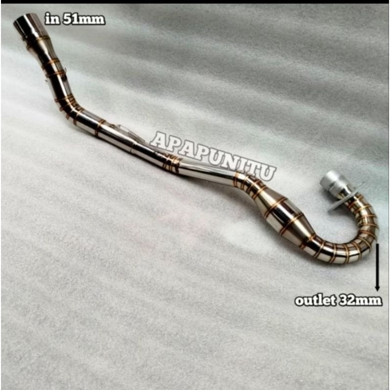 Jual big elbow pipe stanles 38 dan 51 mm inlet FOR XR150 XR200 XR 150/ ...