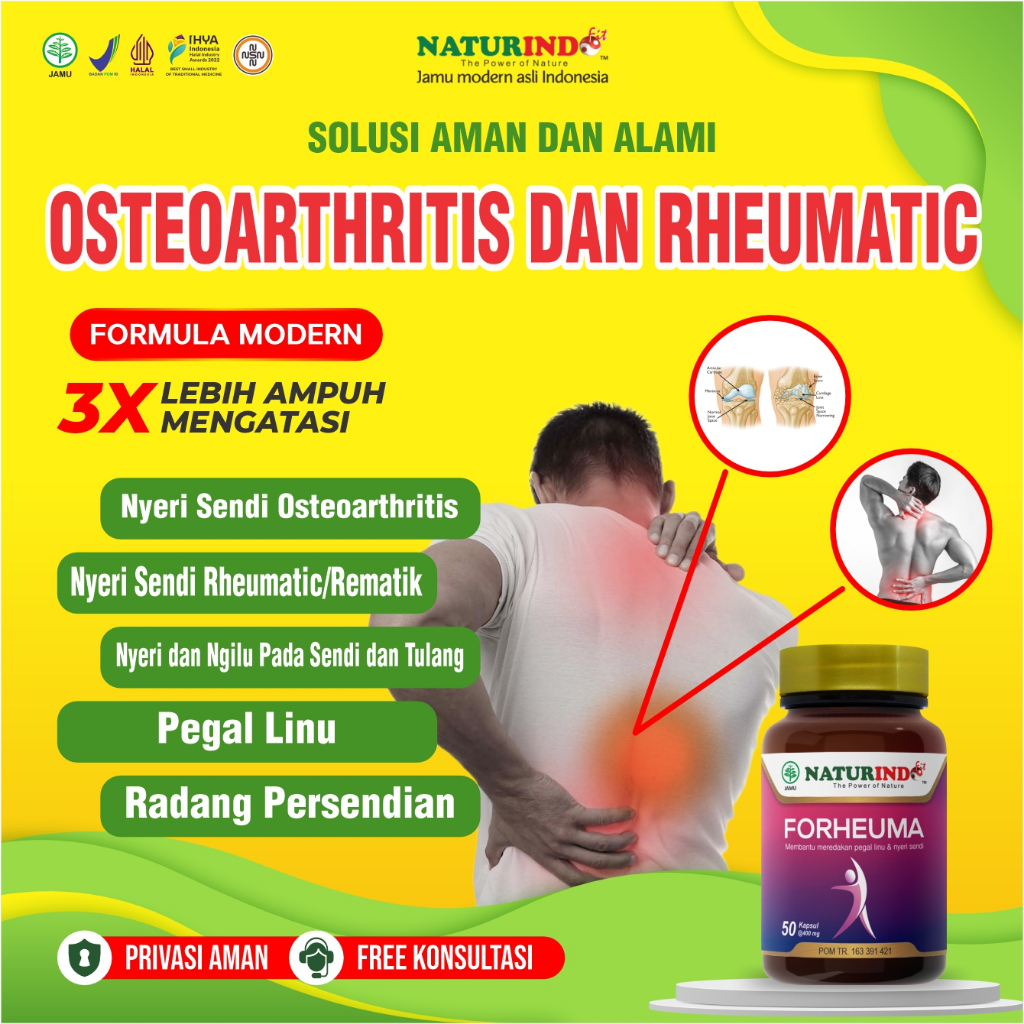 Jual Obat Herbal Peradangan Radang Nyeri Sakit Sendi FORHEUMA ...