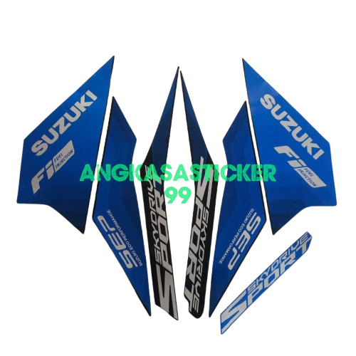 Jual sticker striping body motor suzuki skydrive sport 2023 2024 hitam ...