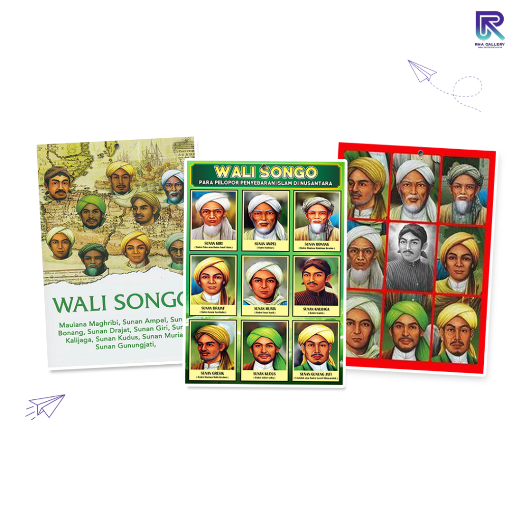 Jual RHA GALLERY Poster Edukasi Mengenal Wali Songo Pajangan Sekolah ...