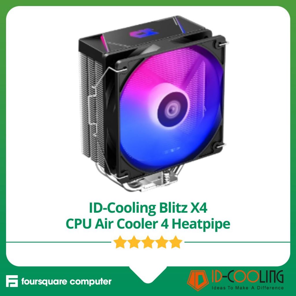 Jual ID-Cooling Blitz X4 CPU Air Cooler 4 Heat Pipe | Shopee Indonesia