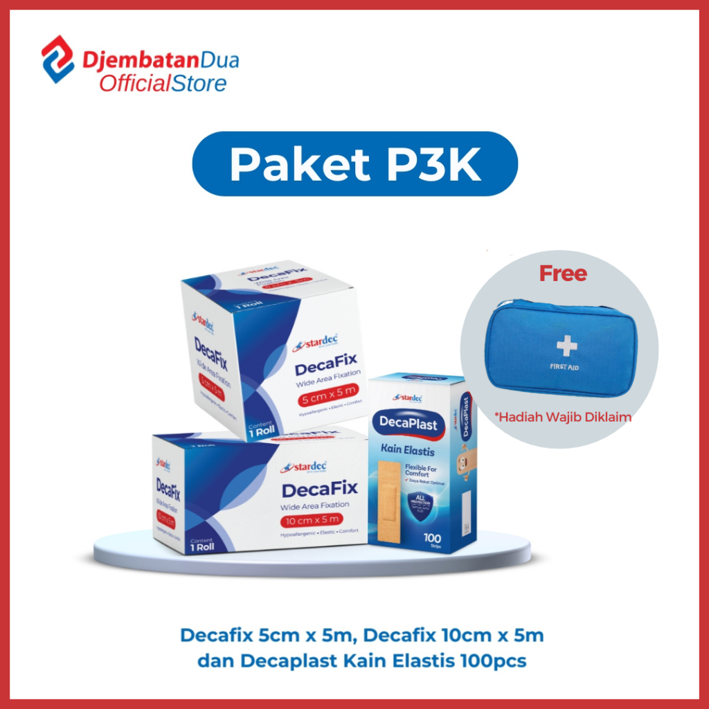 Jual Paket P3K | Stardec Decafix Plester (2 pcs) + Decaplast Plester ...