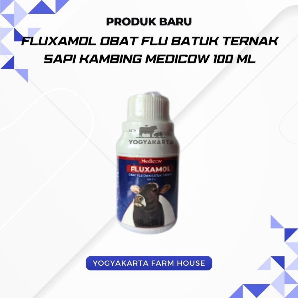 Jual Fluxamol 100 Ml Obat Flu Batuk Ternak Sapi Kambing Medicow ...
