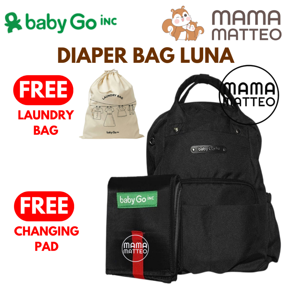 Jual BABYGO Inc Luna Diaper Bag / Tas Punggung Backpack Organizer ...