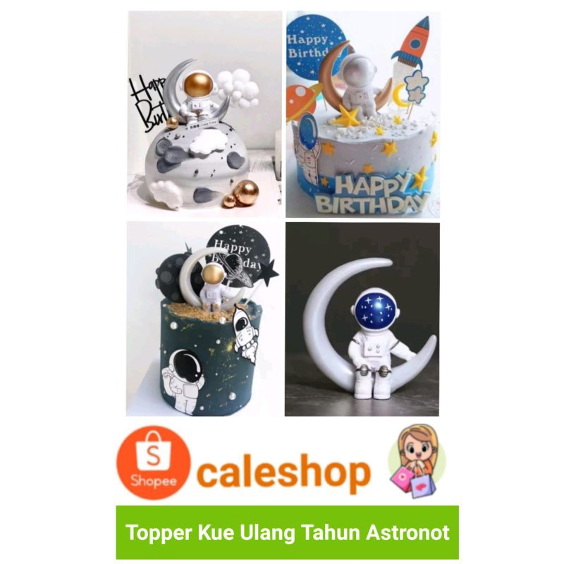 Jual Topper Kue Ulang Tahun Astronot Bulan | Shopee Indonesia