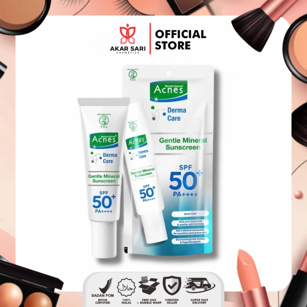 Jual ACNES DERMA CARE GENTLE MINERAL SUNSCREEN SPF 50+ Pa++++ -30ml ...