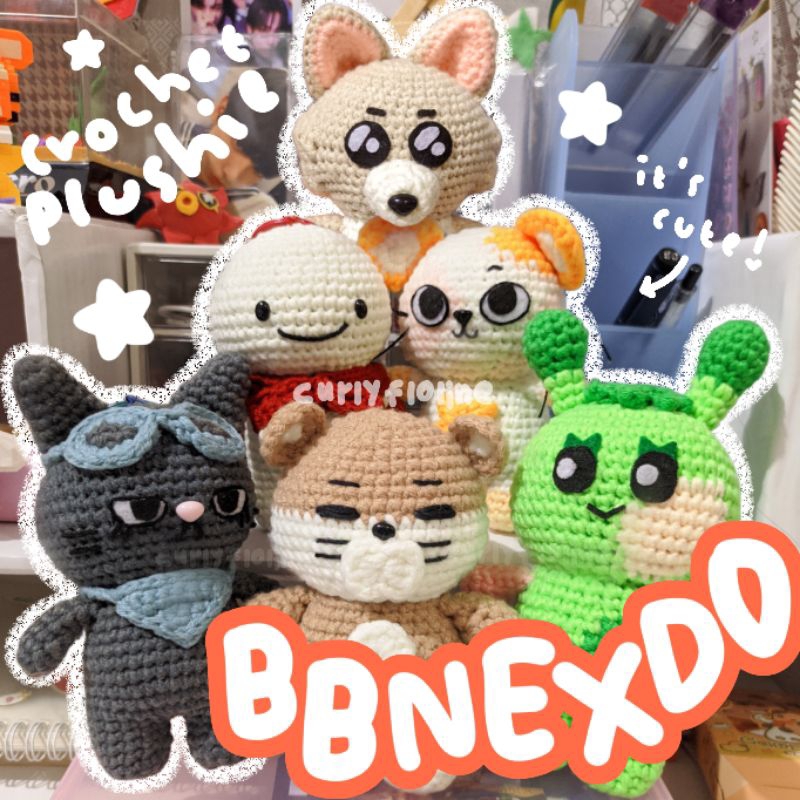 Jual [PO] BOYNEXTDOOR BBNEXDO CROCHET PLUSHIE KEYCHAIN boneka rajut ...