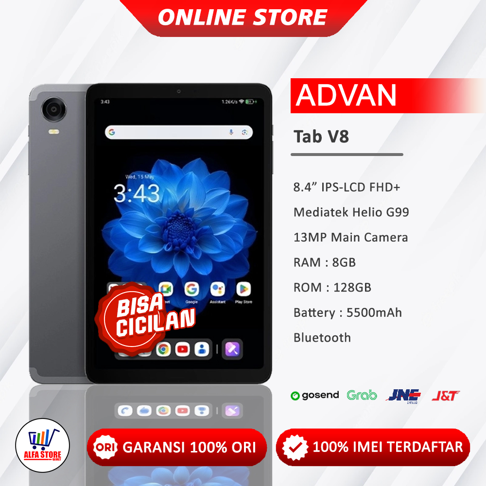 Jual Advan Tab V8 RAM 8/128GB Garansi Resmi | Shopee Indonesia