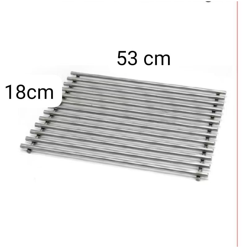 Jual grill panggangan BBQ/grill bakaran stainless ukuran 18*53cm ...