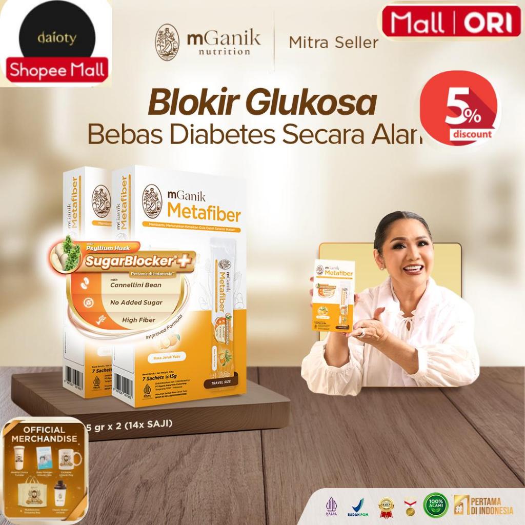 Jual mGanik Metafiber 450gr Suplemen Serat Diabetes | Shopee Indonesia