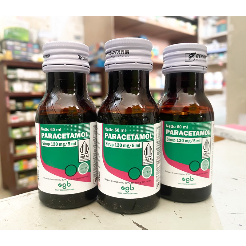 Jual PARACETAMOL BERNOFARM 120 MG/5 ML SYRUP 60 ML | Shopee Indonesia