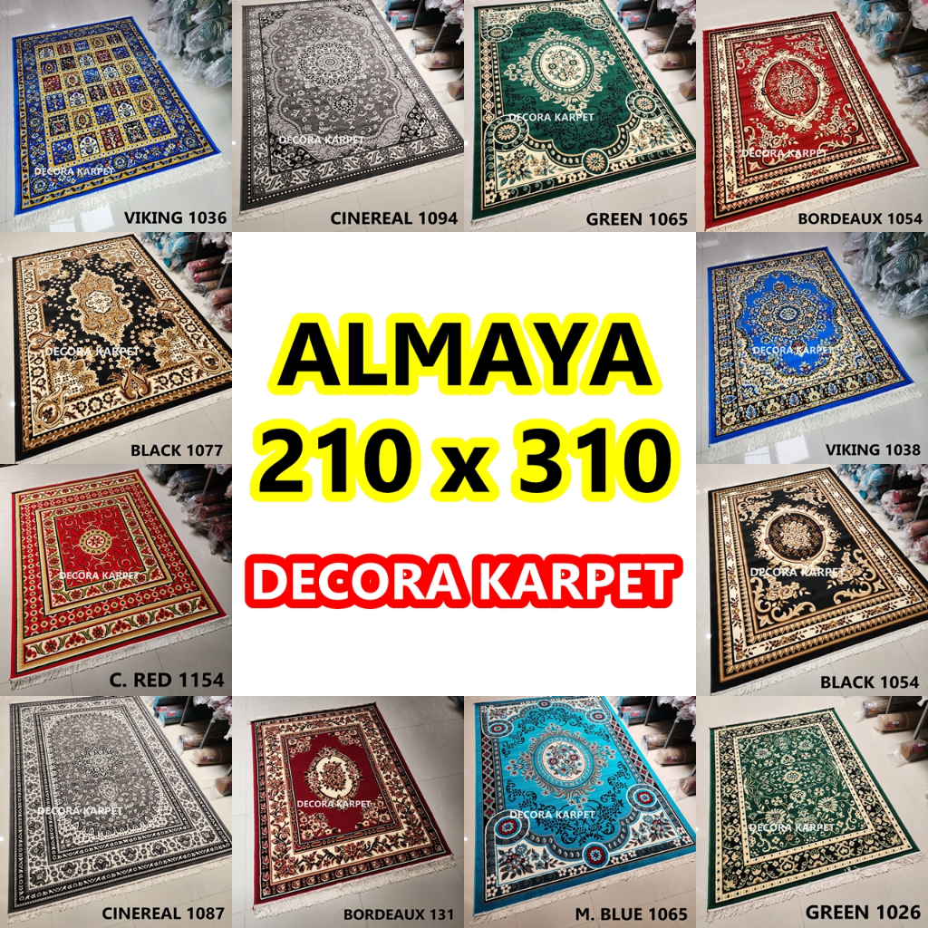 Jual DECORA Karpet Permadani ALMAYA Ukuran Besar 210 x 310 cm Rumbai ...