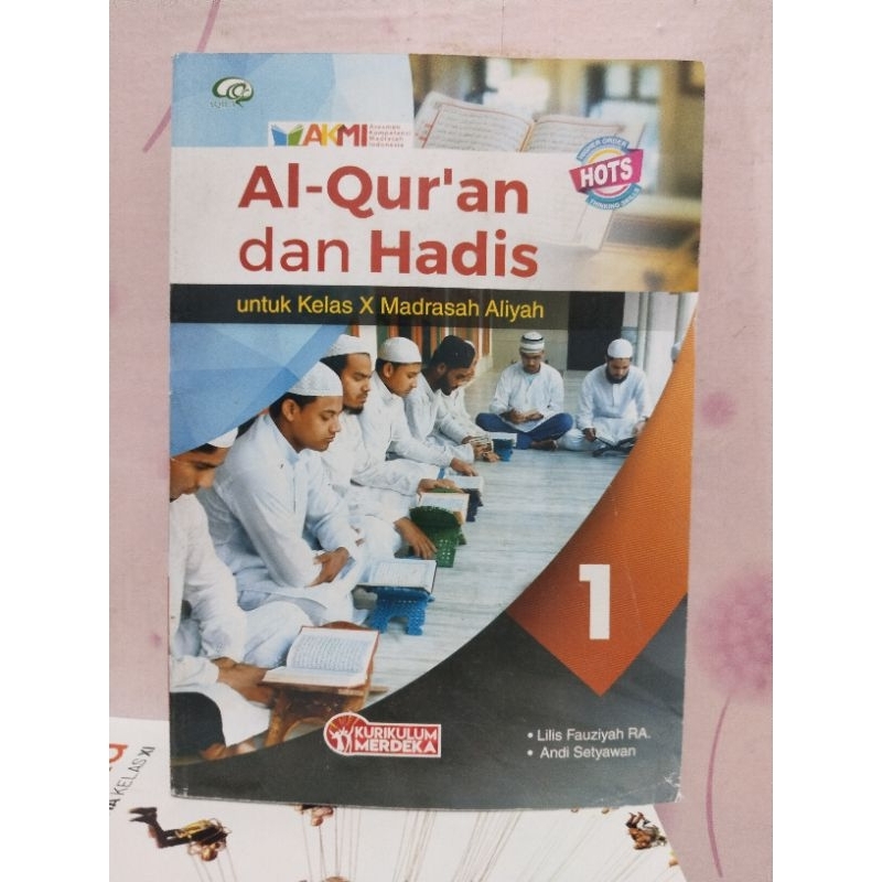Jual buku alquran dan hadis/alquran dan hadits kelas 10/X/1 ma madrasah aliyah aqila kurikulum ...
