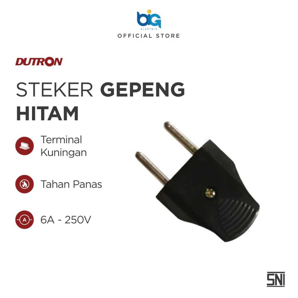 Jual STEKER/COLOKAN GEPENG DUTRON - SNI - TERMINAL KUNINGAN -TAHAN ...