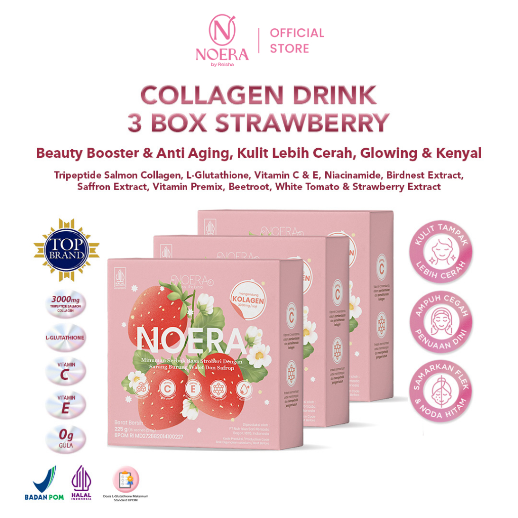 Jual Noera Paket 3 Box Collagen Drink Improved Formula | Shopee Indonesia