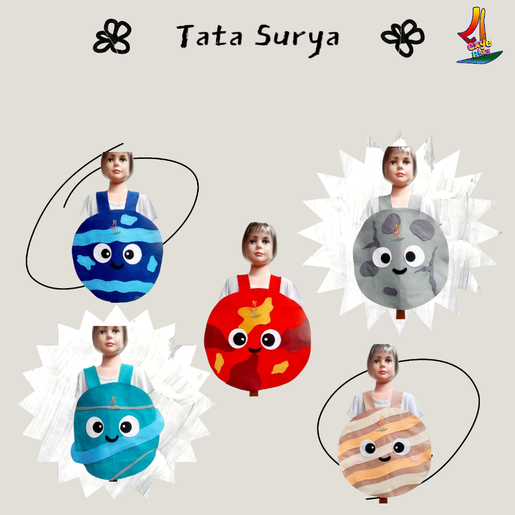 Jual Model 1 (apron) celemek kostum karakter tata surya kostum solar ...