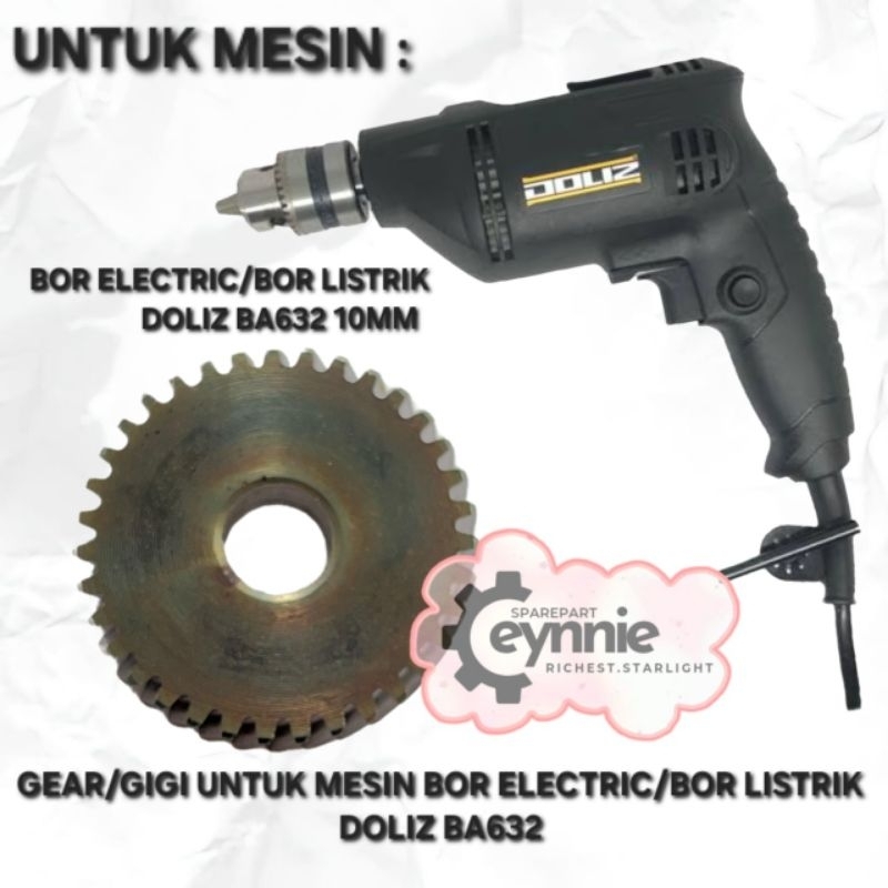 Jual GEAR DOLIZ BA632 10MM BA 632 GEAR MESIN BOR LISTRIK DOLIZ BA632 ...