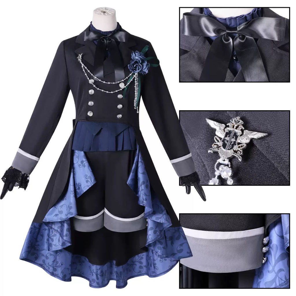 Jual Anime Ciel Cosplay Phantomhivee Sieglinde Sullivan Costume Gothic ...