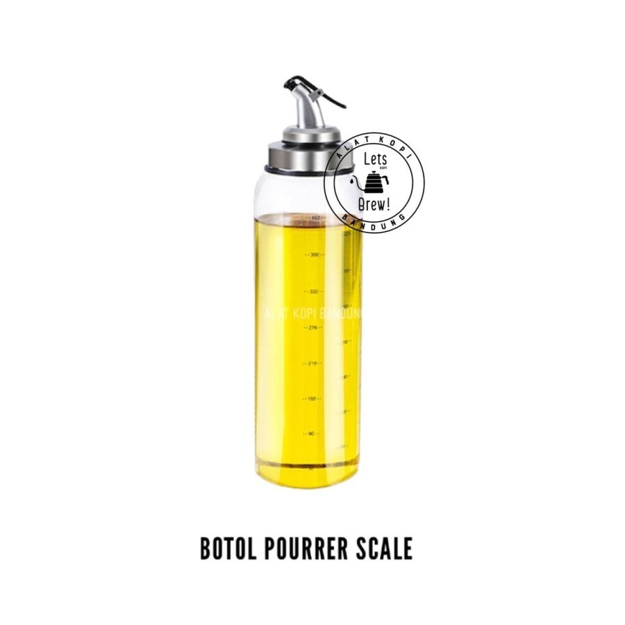 Jual BOTOL KACA POURRER DENGAN SCALE 500ML / BOTOL KACA SYRUP | Shopee ...