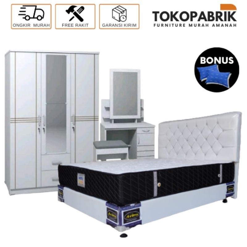 Jual Paket kamar murah set kamar 160x200 kamar set 180x200 1set kamar ...