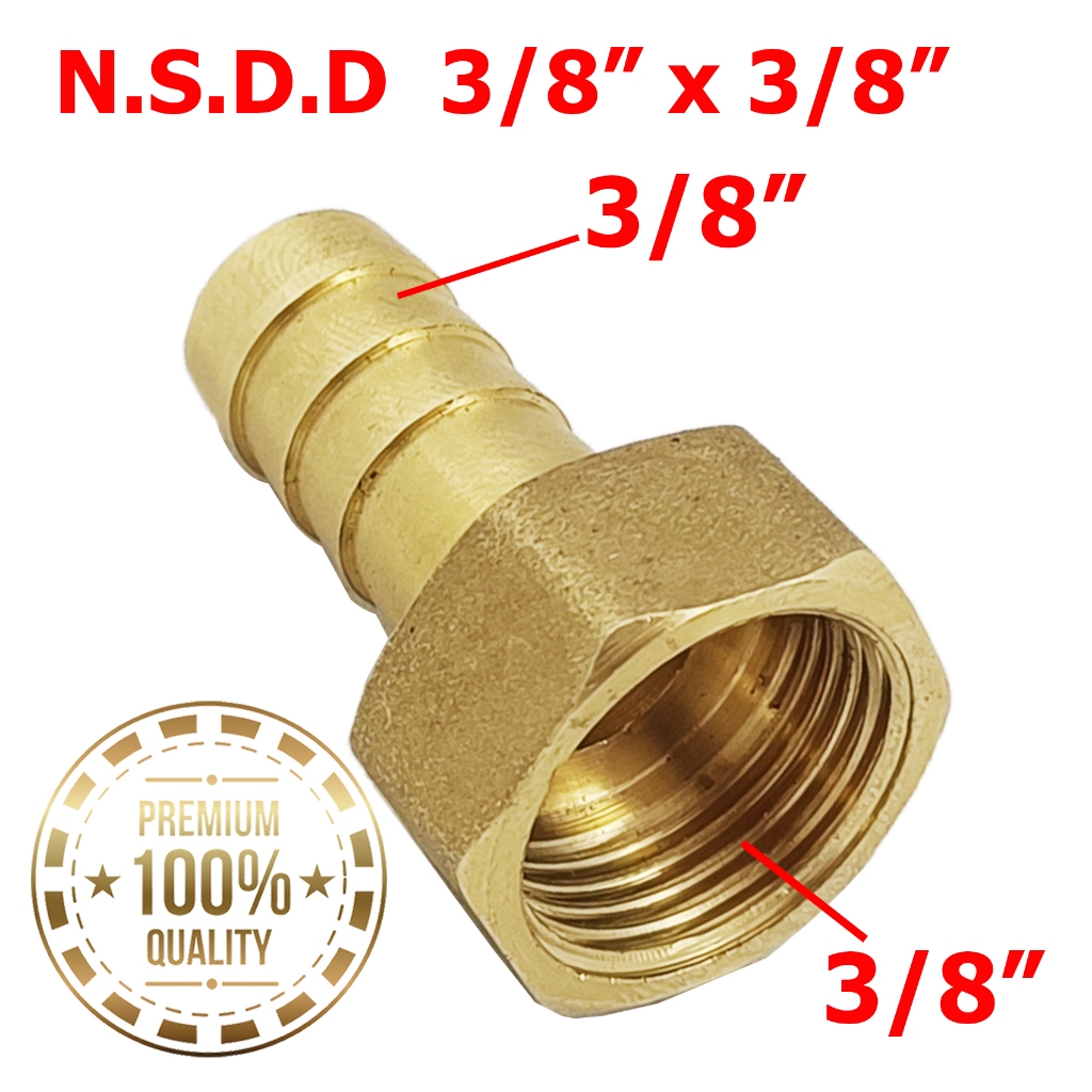Jual NEPEL SELANG DRAT DALAM 3/8" X 3/8" KUNINGAN ASLI TEBAL / NEPEL ...