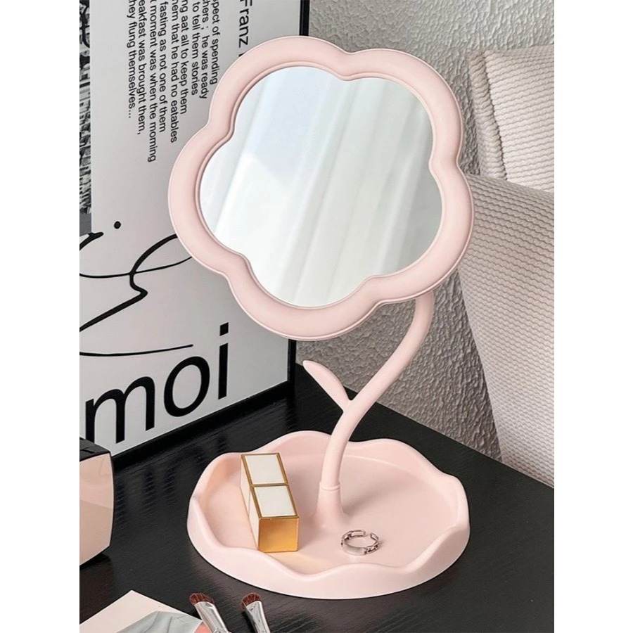 Jual Cermin Aesthetic Stand Mirror Flower Kaca Meja Rias | Shopee Indonesia