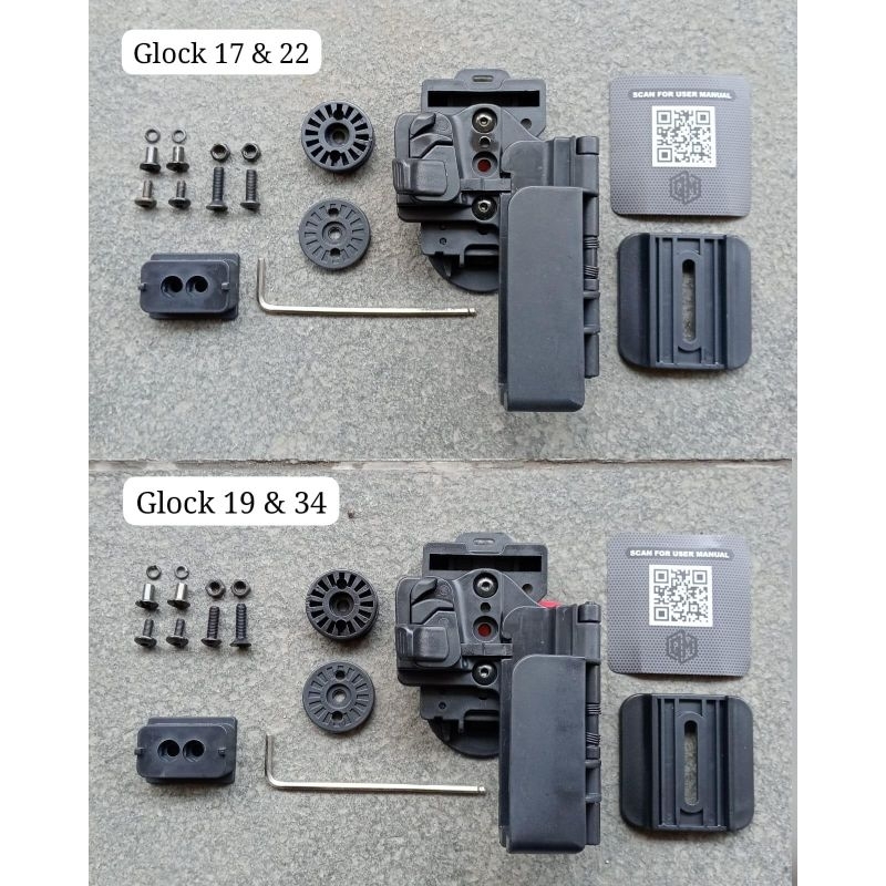 Jual Holster Glock 17 & 22 dan Holster Glock 19 & 34 | Shopee Indonesia