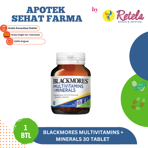 Jual BLACKMORES MULTIVITAMIN+MINERALS 1 BOTOL 30 TABLET | Shopee Indonesia