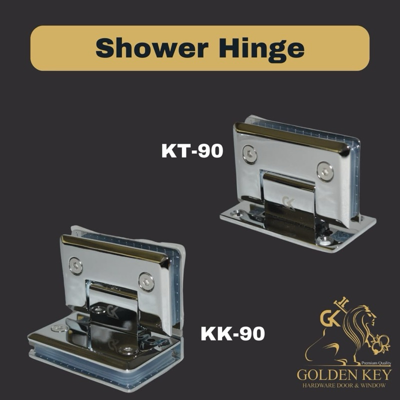 Jual Kamar mandi jepit engsel klip kaca tempered konektor kaca kamar ...