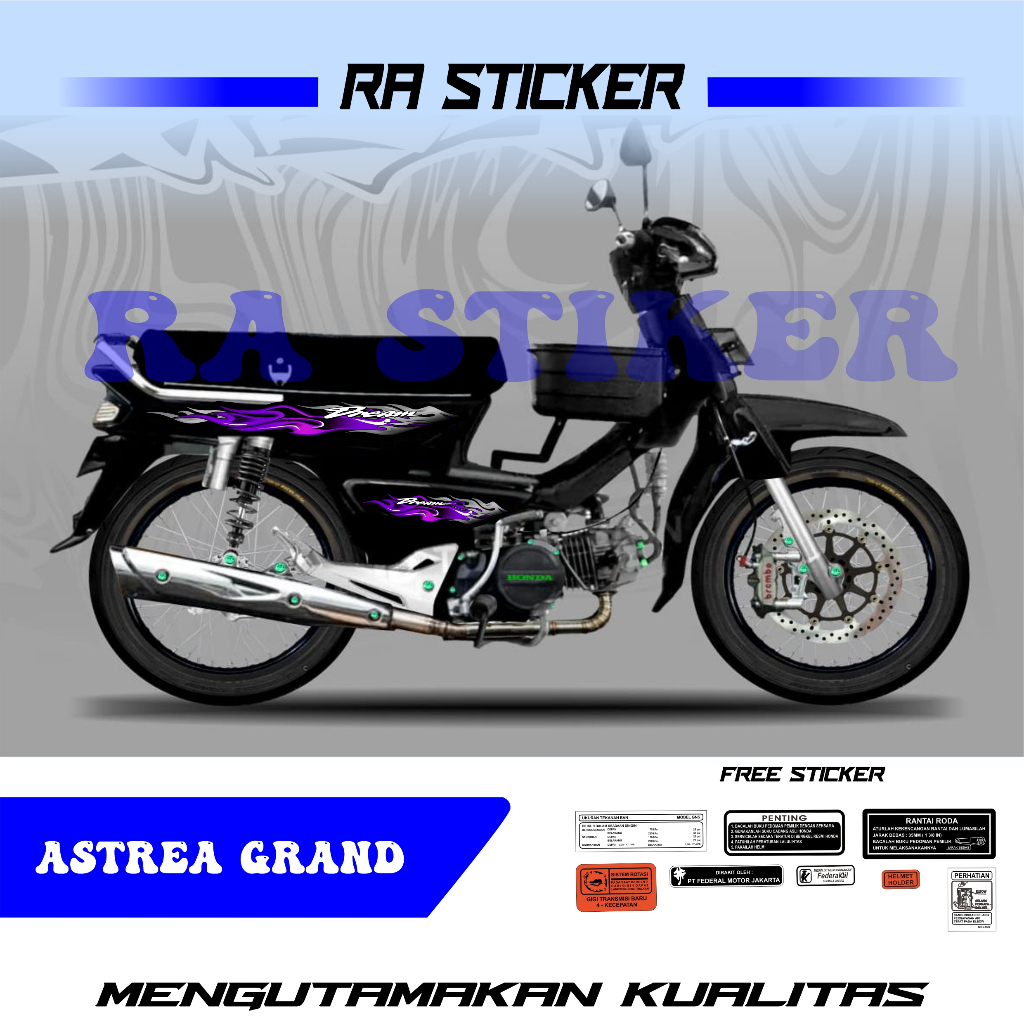 Jual [COD] STRIPING ASTREA GRAND API, STRIPING DREAM API, ASTREA GRAND ...