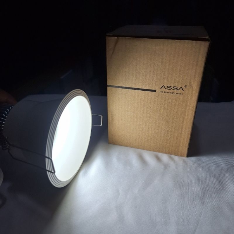 Jual LAMPU DOWNLIGHT ASSA 7 WATT 6500K BODY TEBAL CAHAYA TERANG HEMAT ...