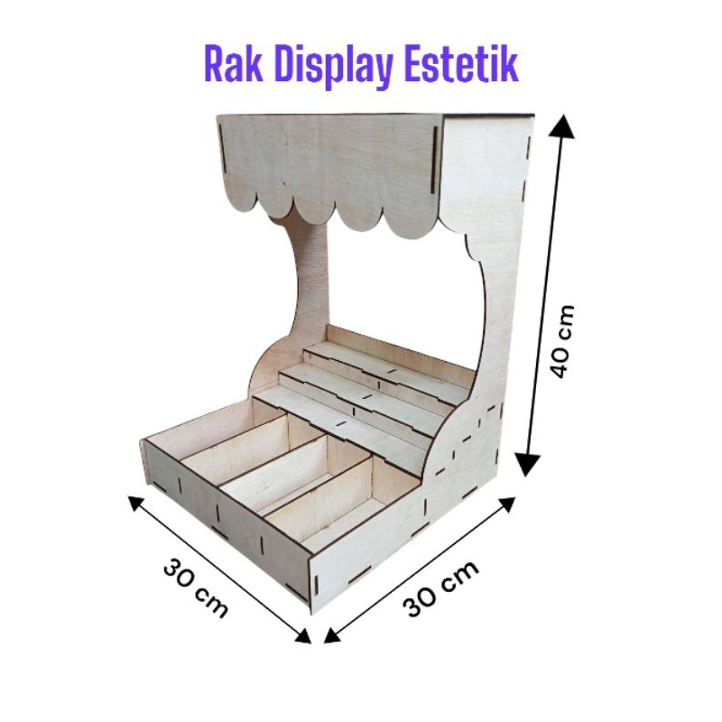 Jual Rak Display Estetik 30 x 30 x 40 cm Bongkar Pasang | Shopee Indonesia