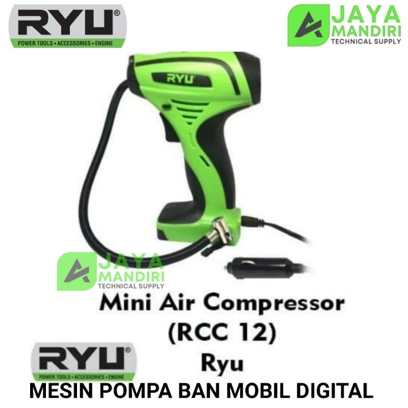 Jual Mesin Pompa Angin Ban Mobil Digital Portable RYU by Tekiro Japan ...