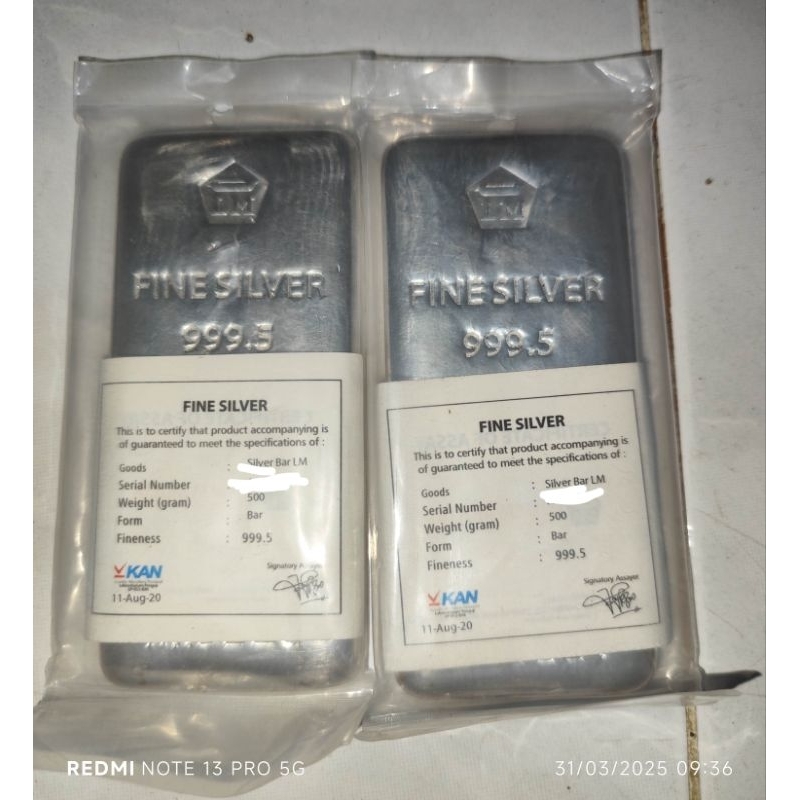 Jual ANTAM PERAK / SILVER Batang 500gram | Shopee Indonesia