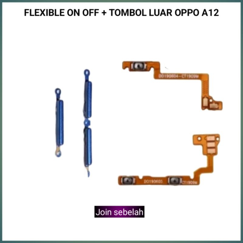 Jual FLEXIBLE ON OFF VOLUME OPPO A12 TOMBOL LUAR OPPO A12 FULL SET LUAR DALAM | Shopee Indonesia