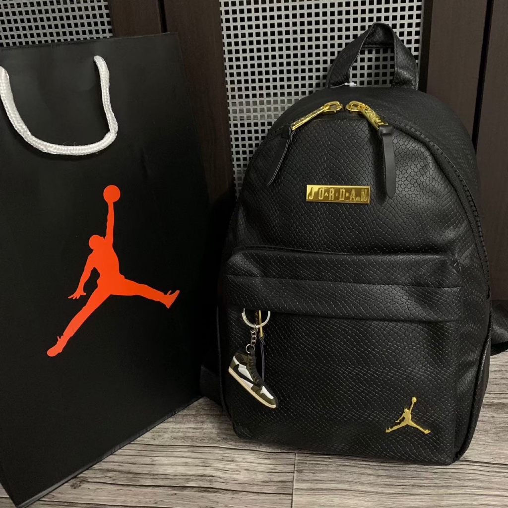 Jual TAS RANSEL JORDAN REGAL ORIGINAL BLACK GOLD / TAS MINI RANSEL ...
