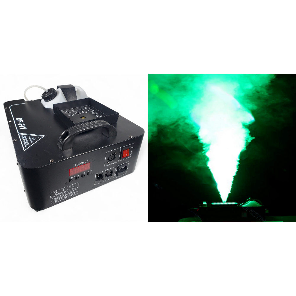 Jual Mesin Asap Panggung 1500W RGB 24 LED Portable Asap Panggung Lampu ...