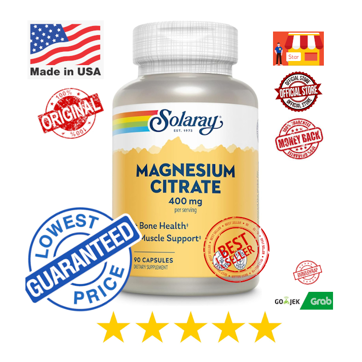 Jual Solaray Magnesium Citrate USA | Pure Magnesium Citrate Capsules ...